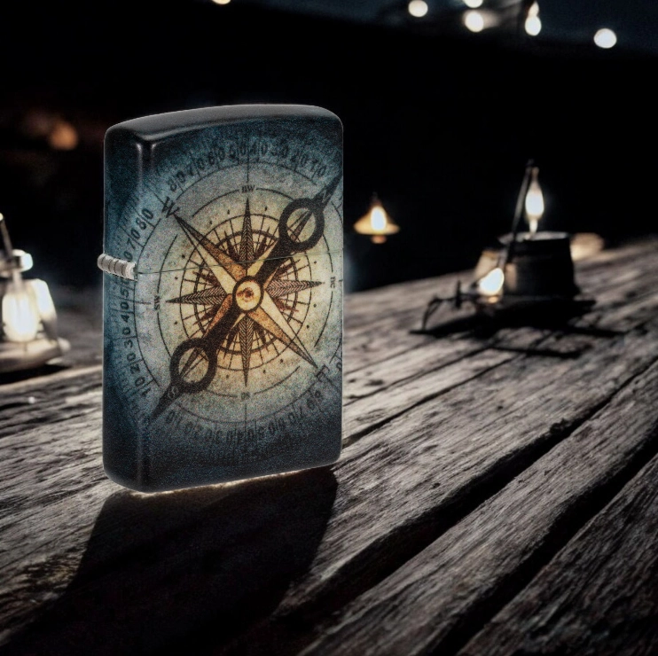 Zippo Compass Ghost Design: Svetli u Mraku | ZIPPO SHOP